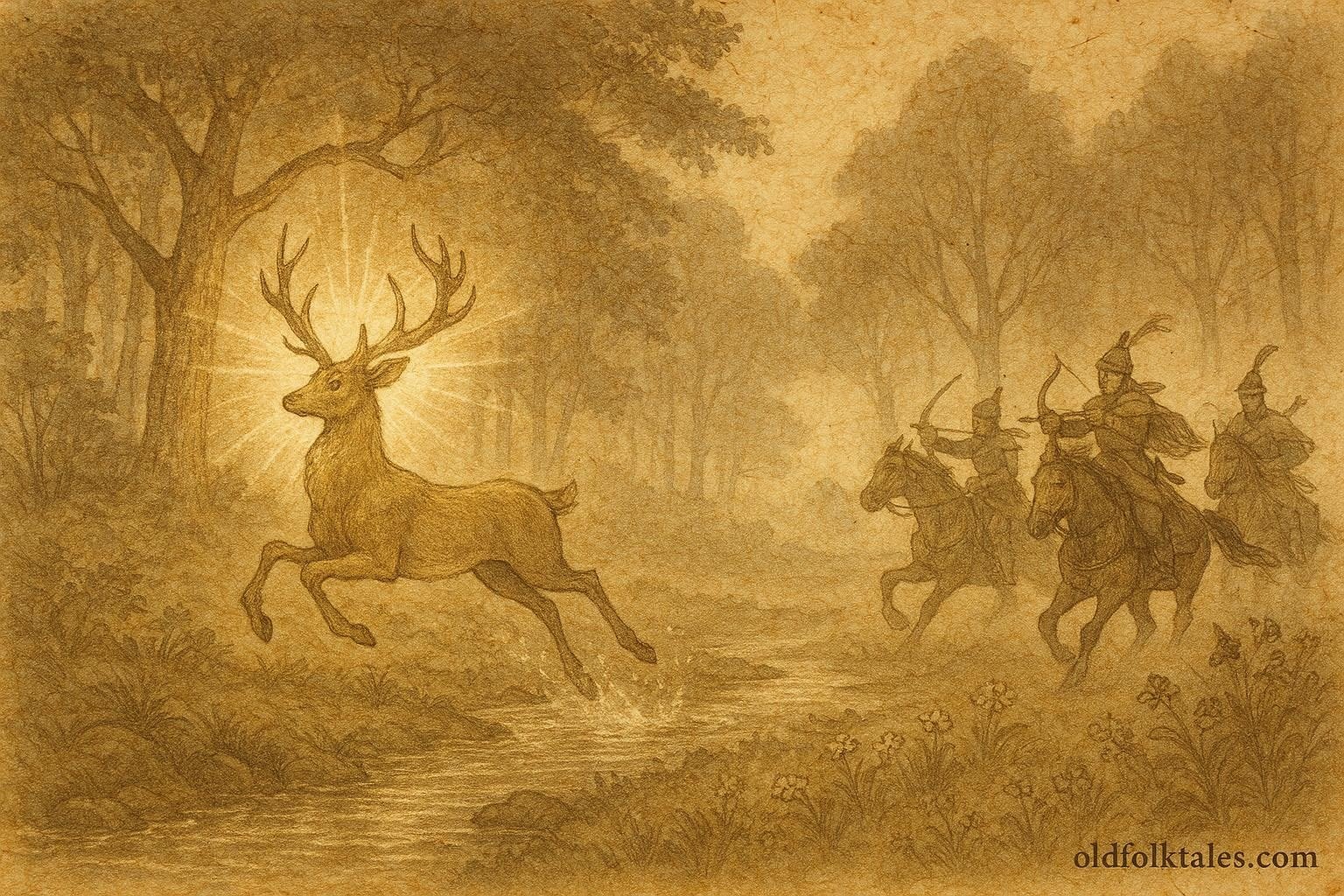 The Enchanted Stag of Hungary - EuropeanFolktales.com