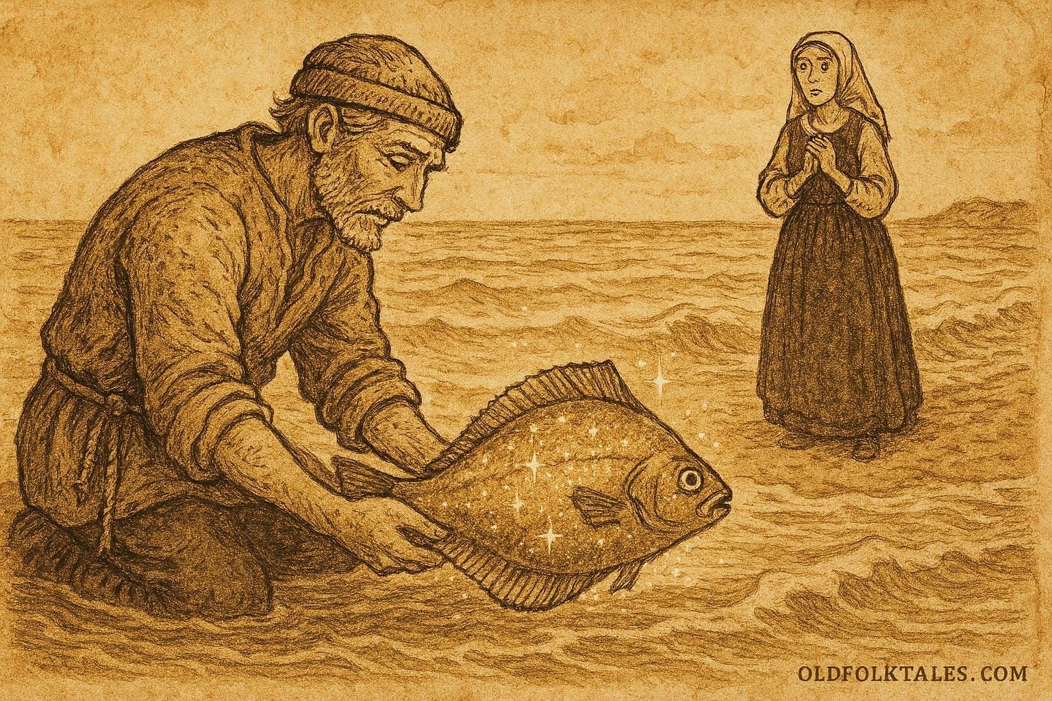 The Fisherman and His Wife: German Folktale
